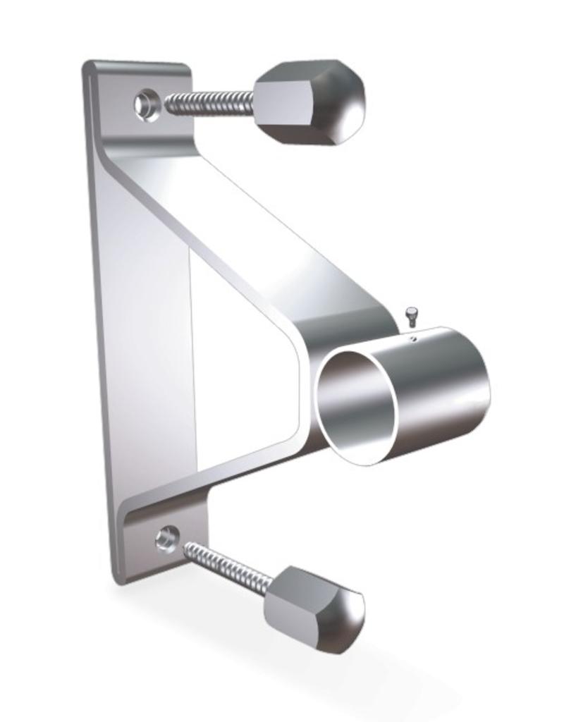 Bridge support with back for pipes - INOX RVS FOR FOOD INDUSTRY
