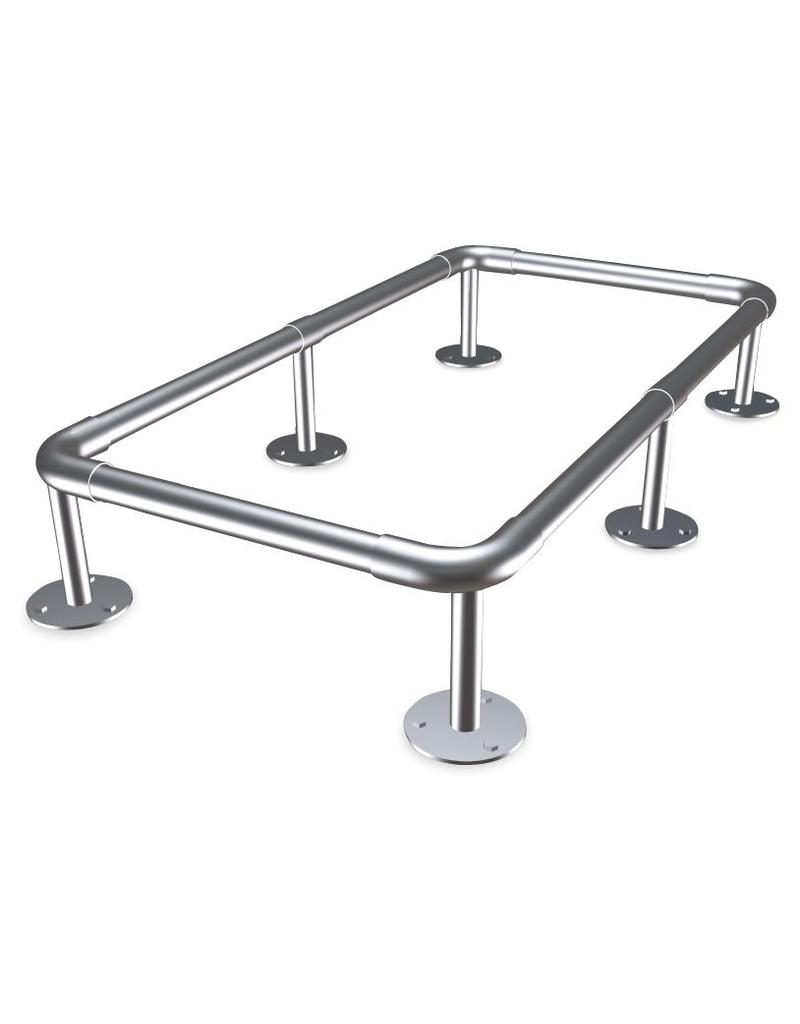 Floor support - right - INOX RVS FOR FOOD INDUSTRY