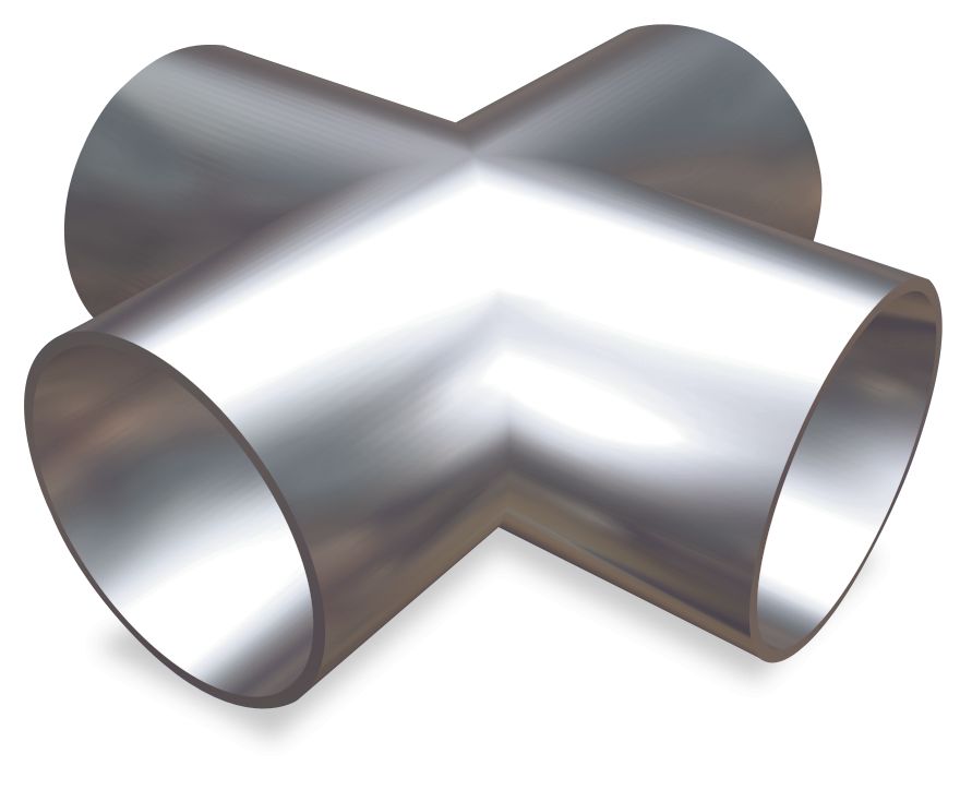 cruciform tube - INOX RVS FOR FOOD INDUSTRY