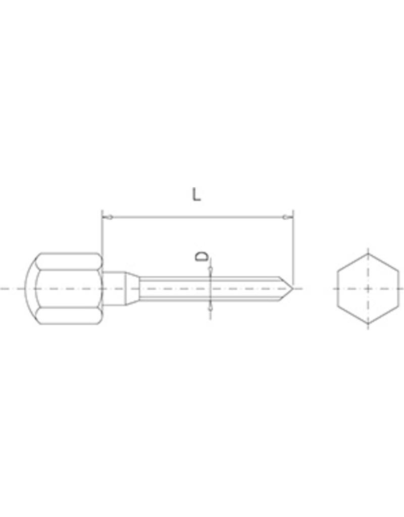 Blind nut with self-tapping screws - INOX RVS FOR FOOD INDUSTRY