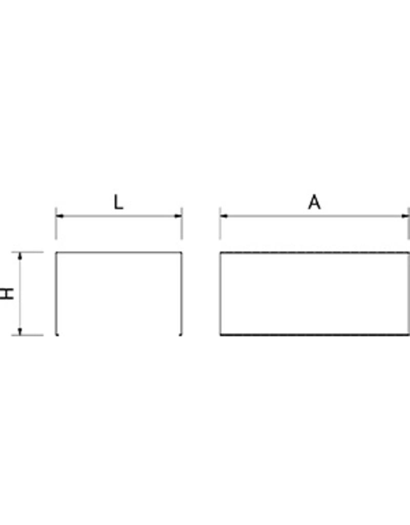 Locker separator - divide length - INOX RVS FOR FOOD INDUSTRY