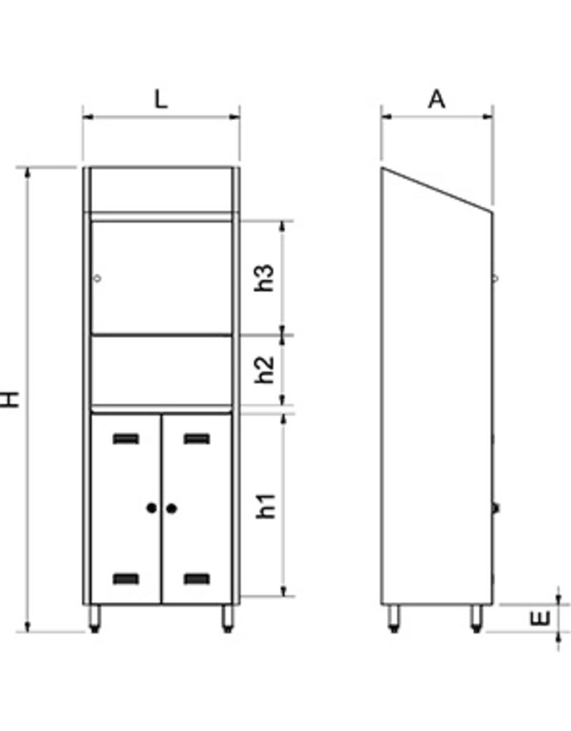 Computer cabinet - INOX RVS FOR FOOD INDUSTRY