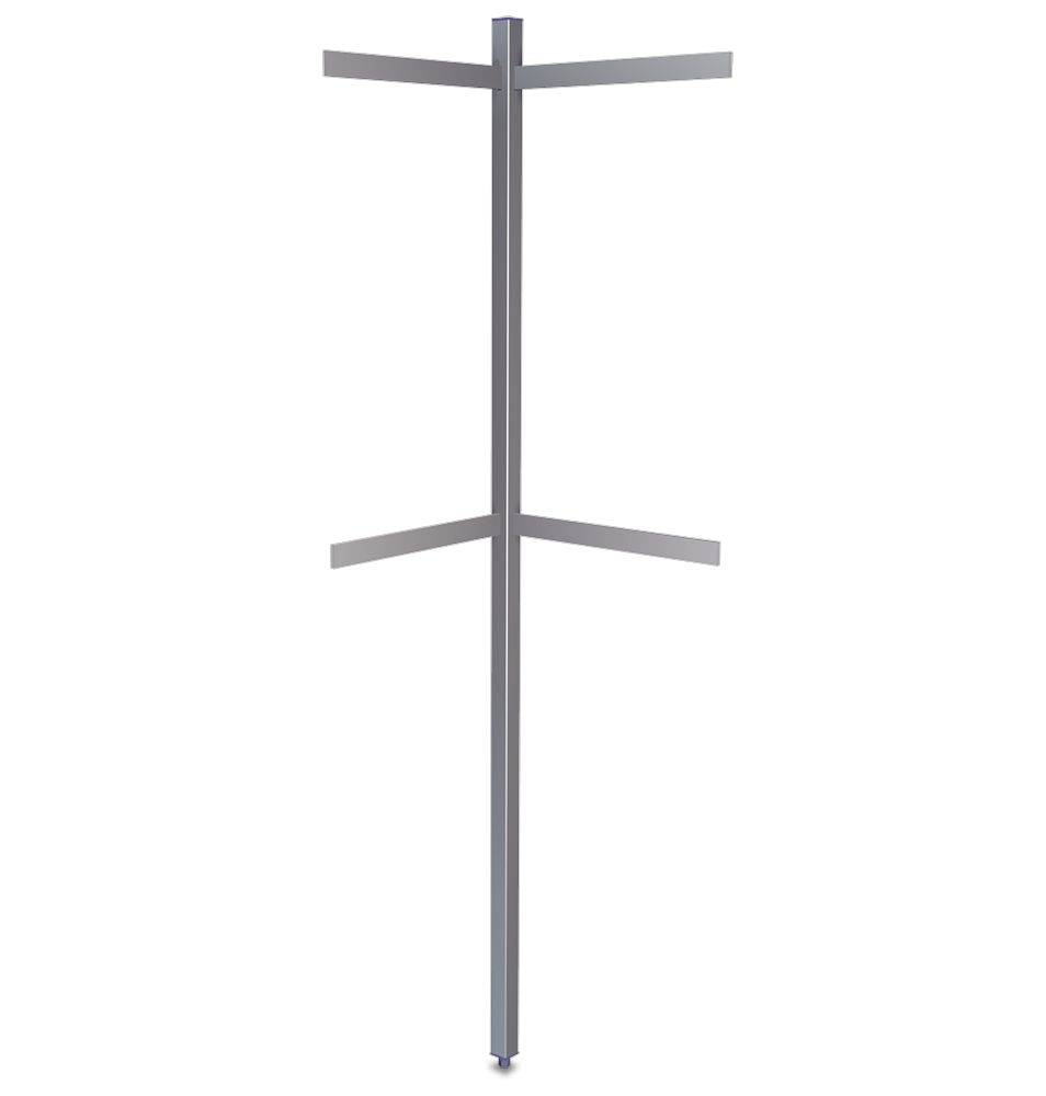 Perforated column of bars - corner - INOX RVS FOR FOOD INDUSTRY