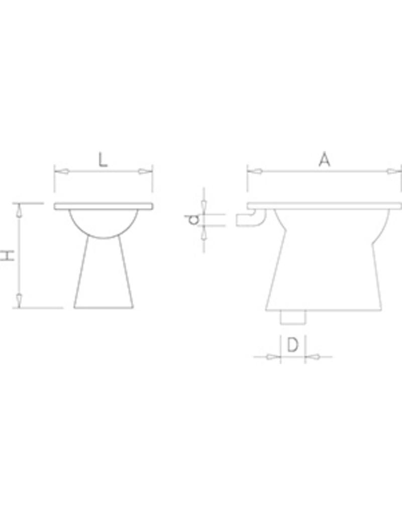 Toilet in inox - INOX-RVS.COM