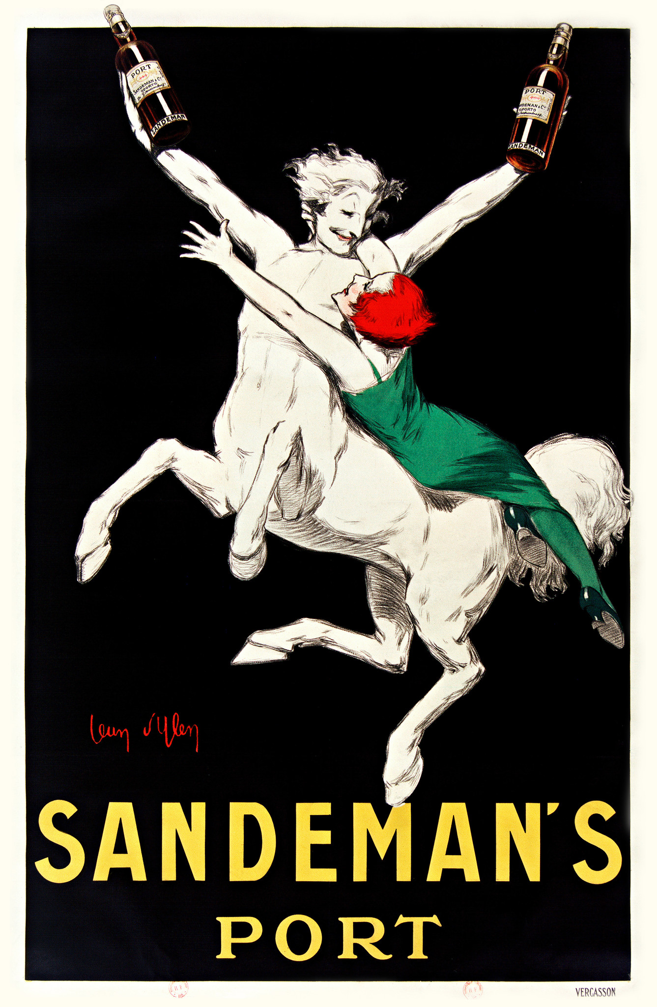 Poster - Sandeman's Port, 1920, Premium print - QM Art BV