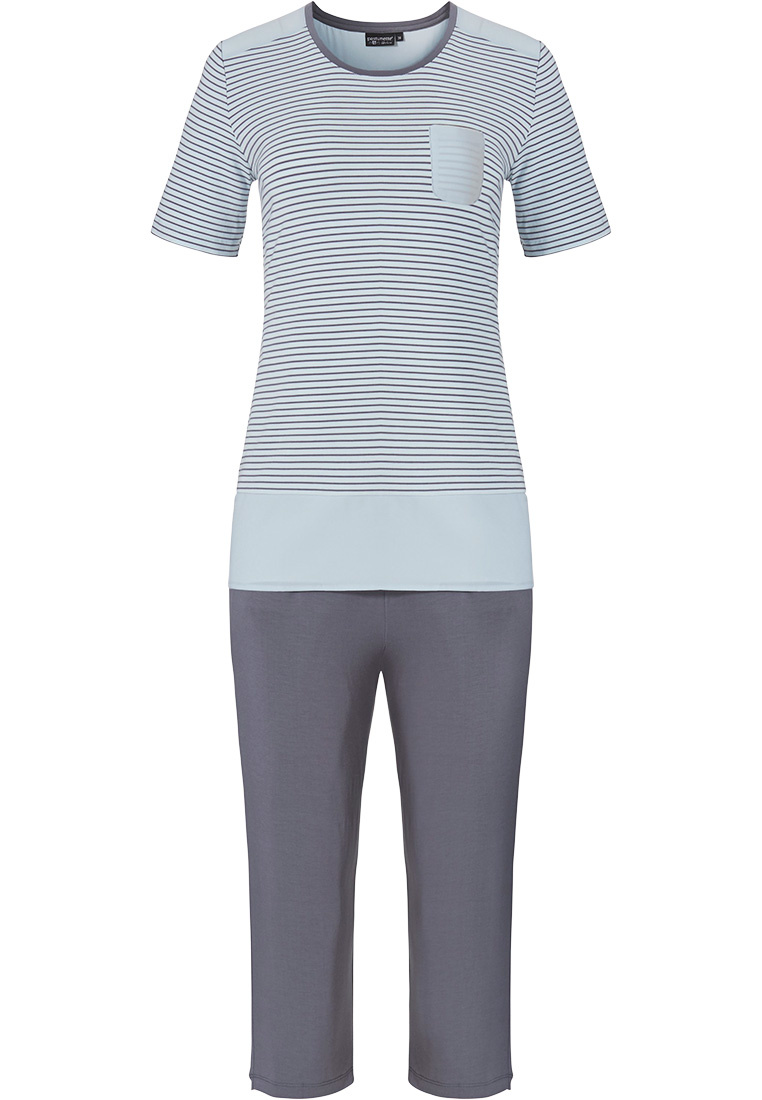 Pastunette Deluxe dames nacht-homewear set 'elegant fine stripes ...