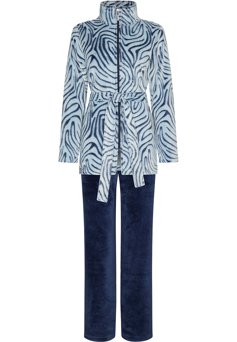 Pastunette fleece dames huispak met ritssluiting 'animal fashion ...
