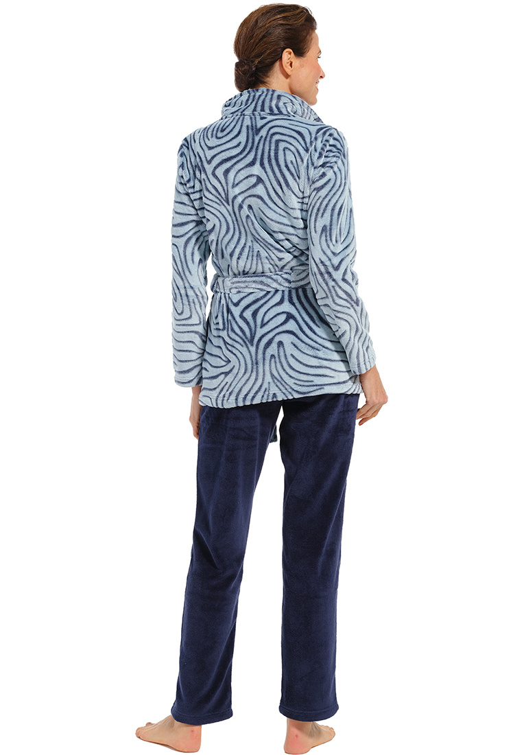 Pastunette fleece dames huispak met ritssluiting 'animal fashion ...