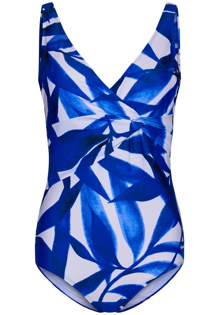 soft cup, powernet swimming costume 'paradise leaves' - Pyjama-direct