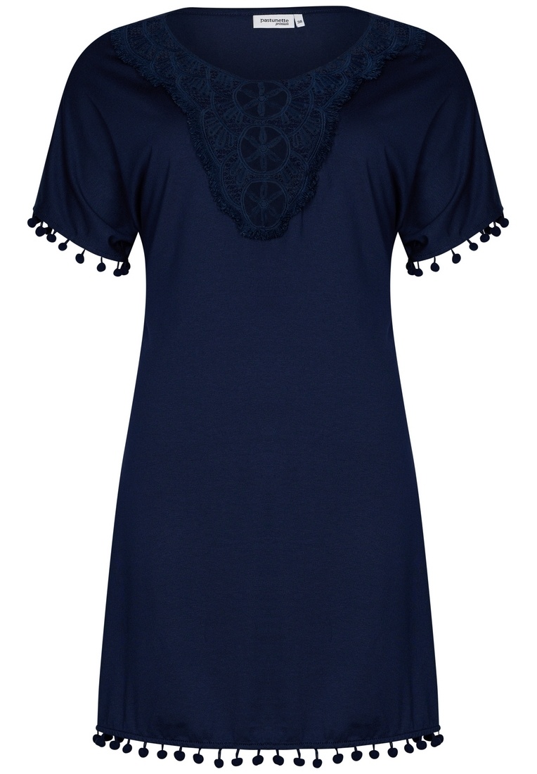donkerblauw strandjurkje 'beach bobble' - Pyjama-direct