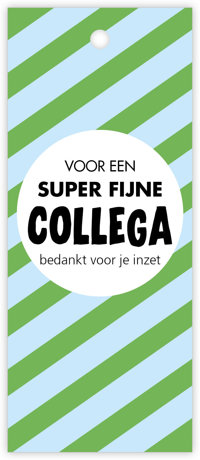 rozen.nl Kaartje "Voor een Super Fijne Collega" - ROZEN.NL