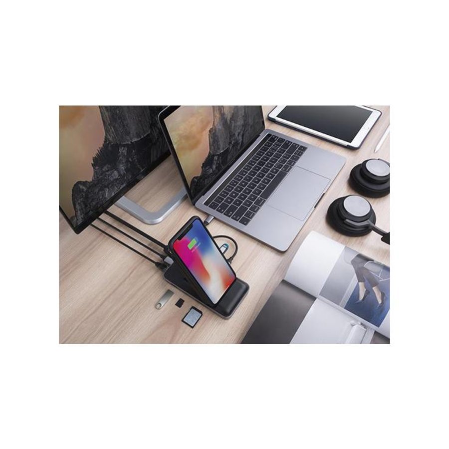 Hyper HyperDrive Wireless Charger USB-C Hub - onlinemacwinkel