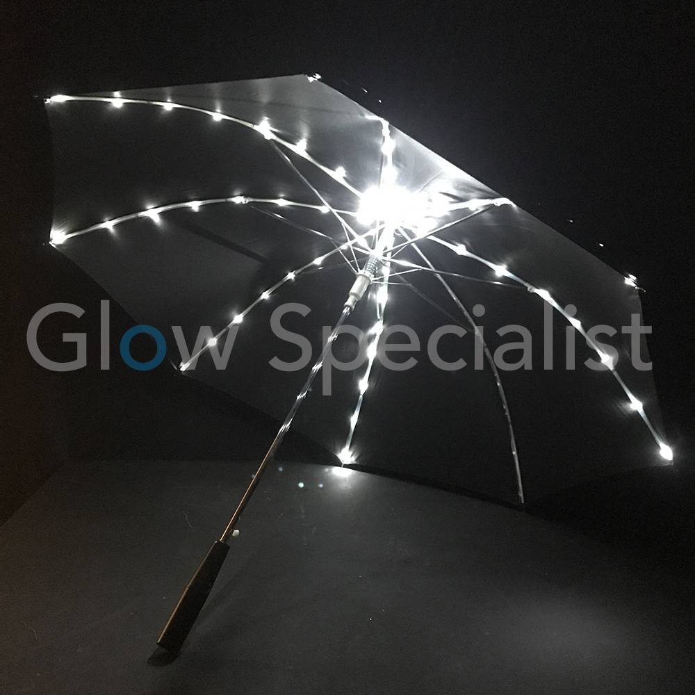 LED UMBRELLA - BLACK - 64 LED - Glow Specialist - Glow Specialist