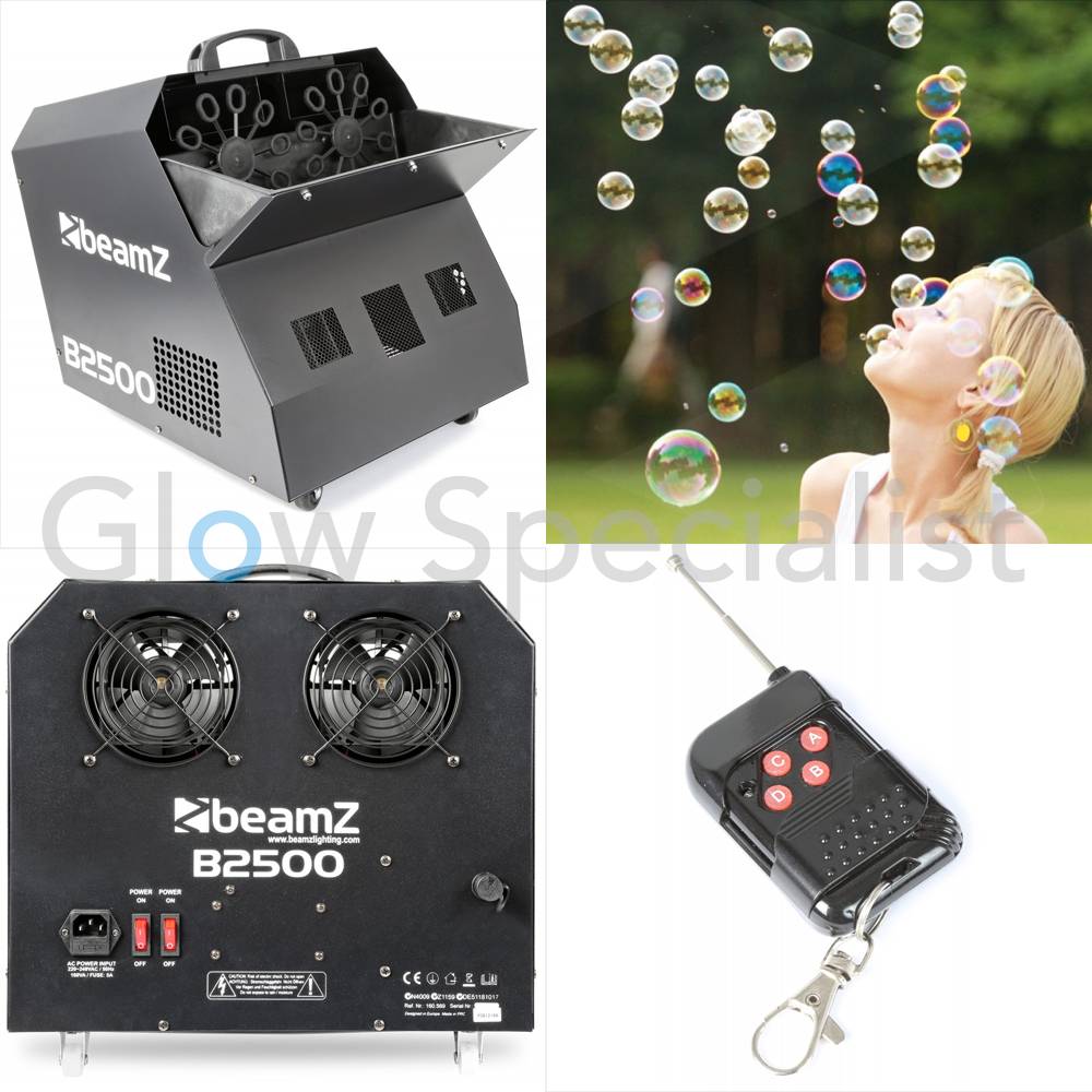BEAMZ B2500 DOUBLE BUBBLE MACHINE - Glow Specialist - Glow Specialist