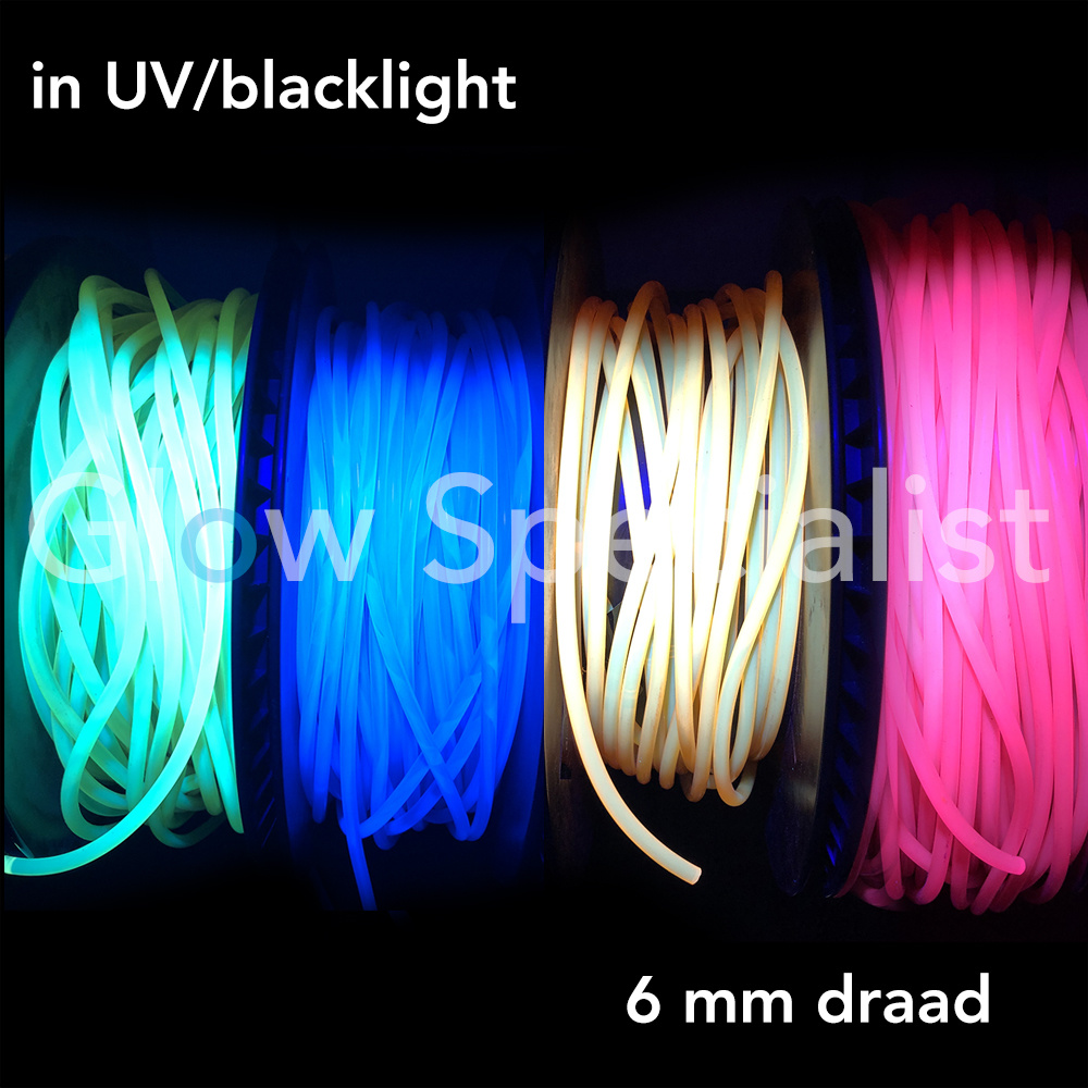 UV / BLACKLIGHT NEON CORD PVC - 6 MM - Glow Specialist - Glow Specialist