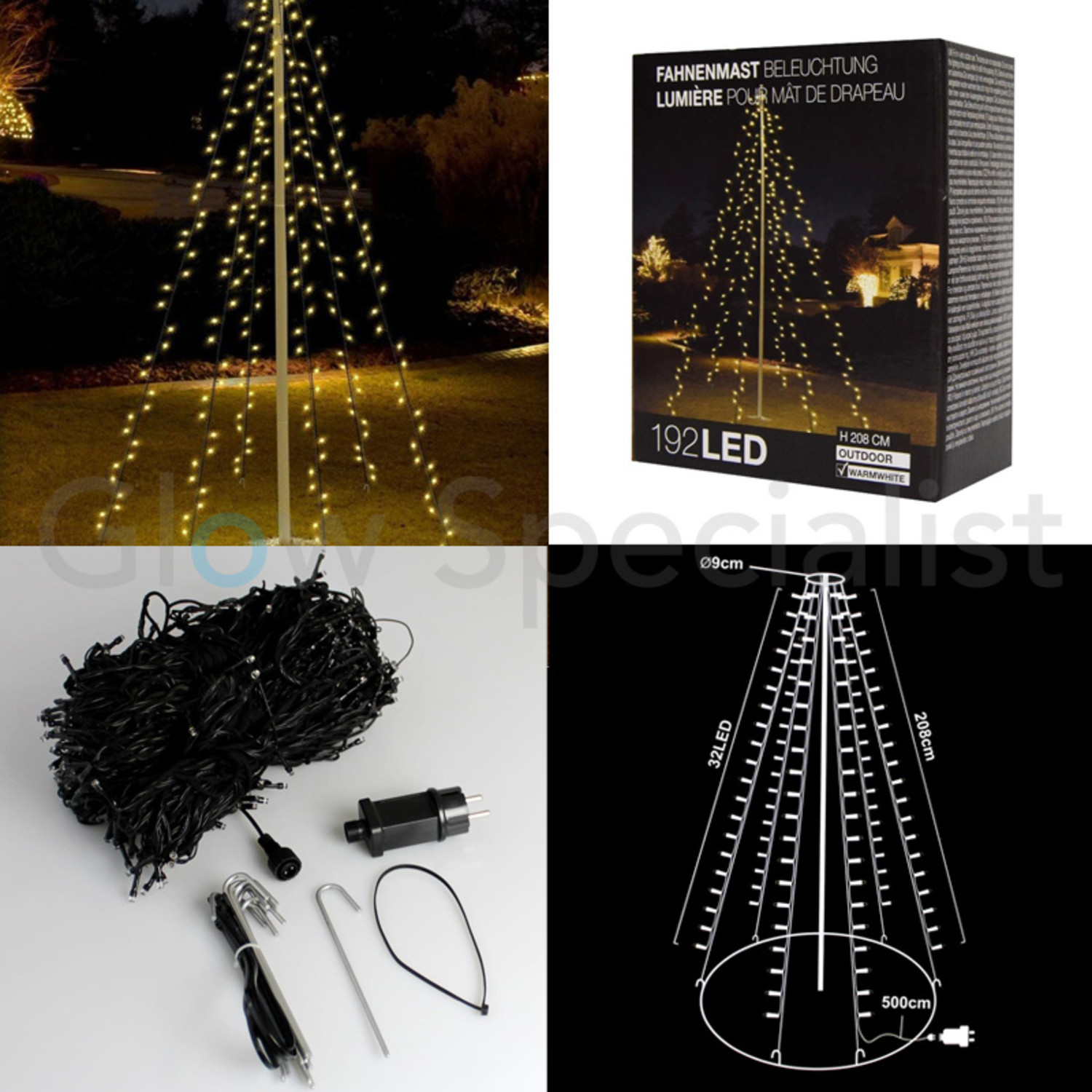 Bicycle Lighted Flag Pole | Shelly Lighting