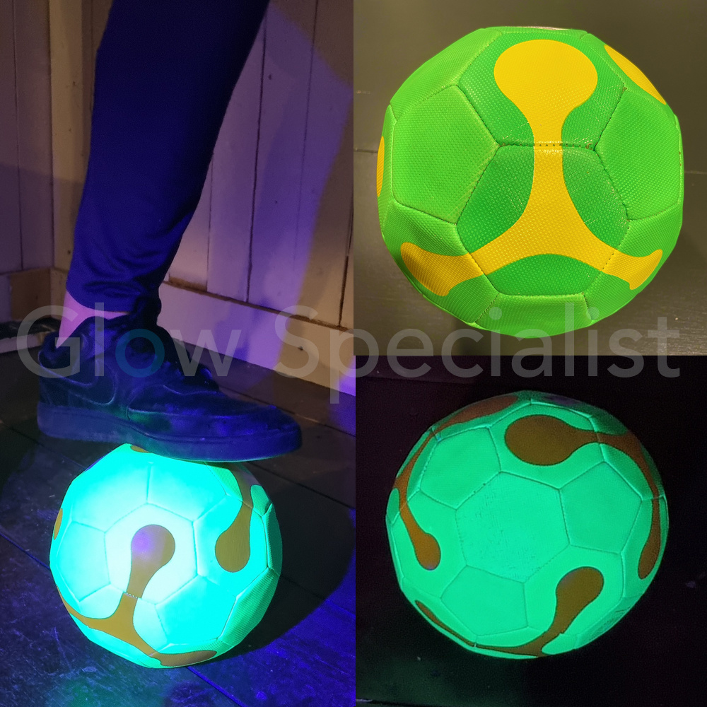 UV / BLACKLIGHT FOOTBALL - SIZE 5 - 4 COLORS - Glow Specialist - Glow ...