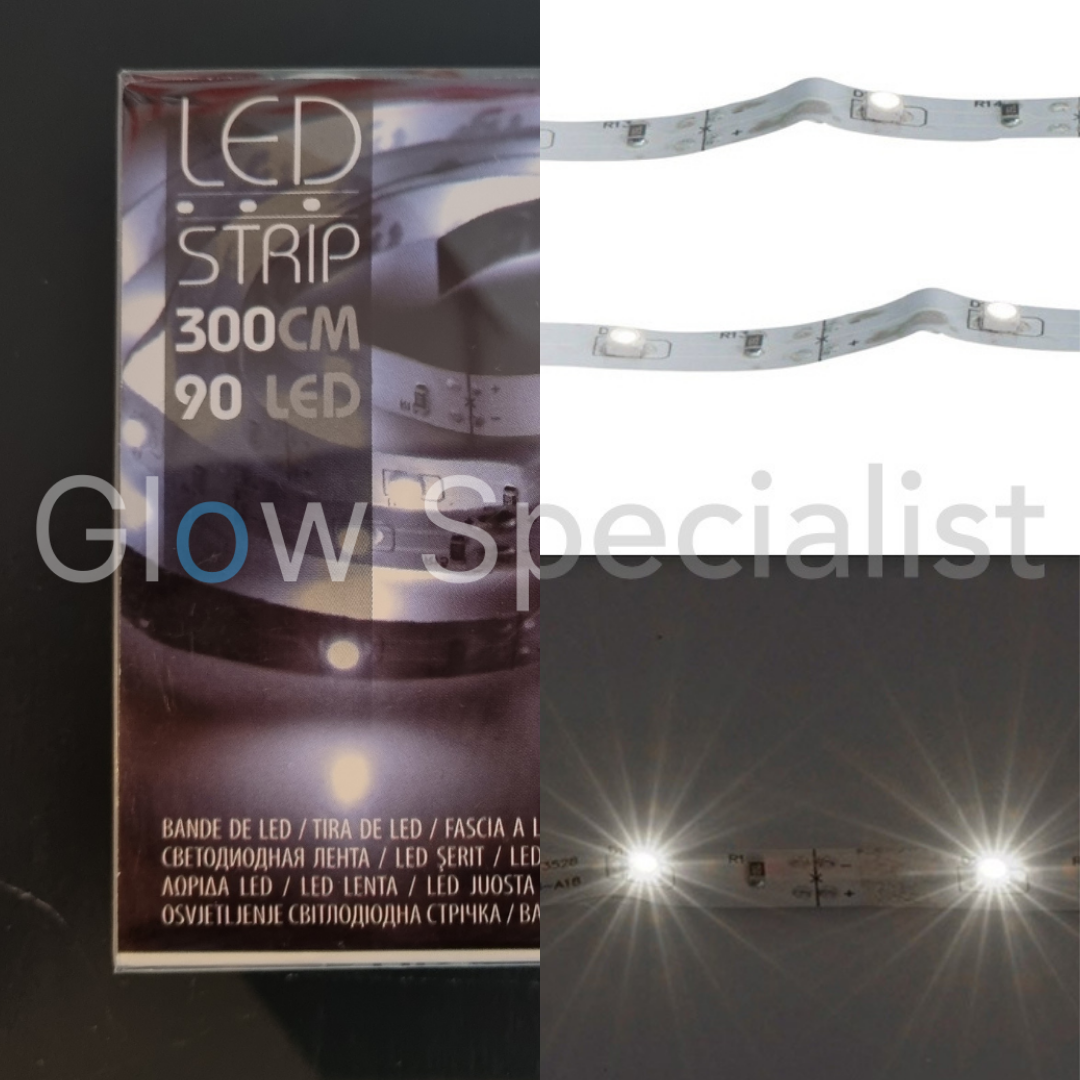 LED STRIP - 3 METER - 90 LED - WIT - koop je bij Glow Specialist - Glow ...