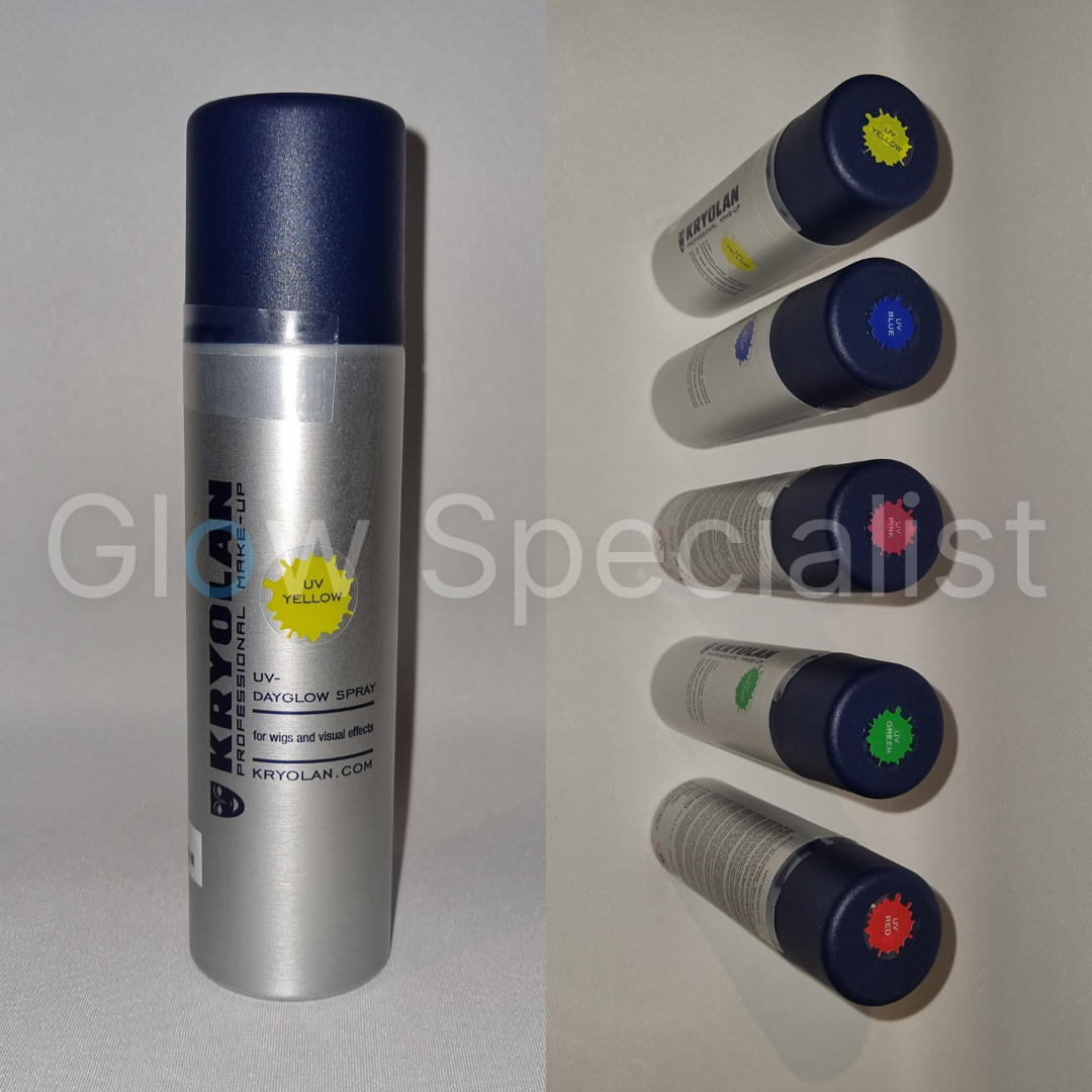 UV/BLACKLIGHT DAYGLOW KRYOLAN HAARSPRAY - Koop je bij Glow Specialist ...