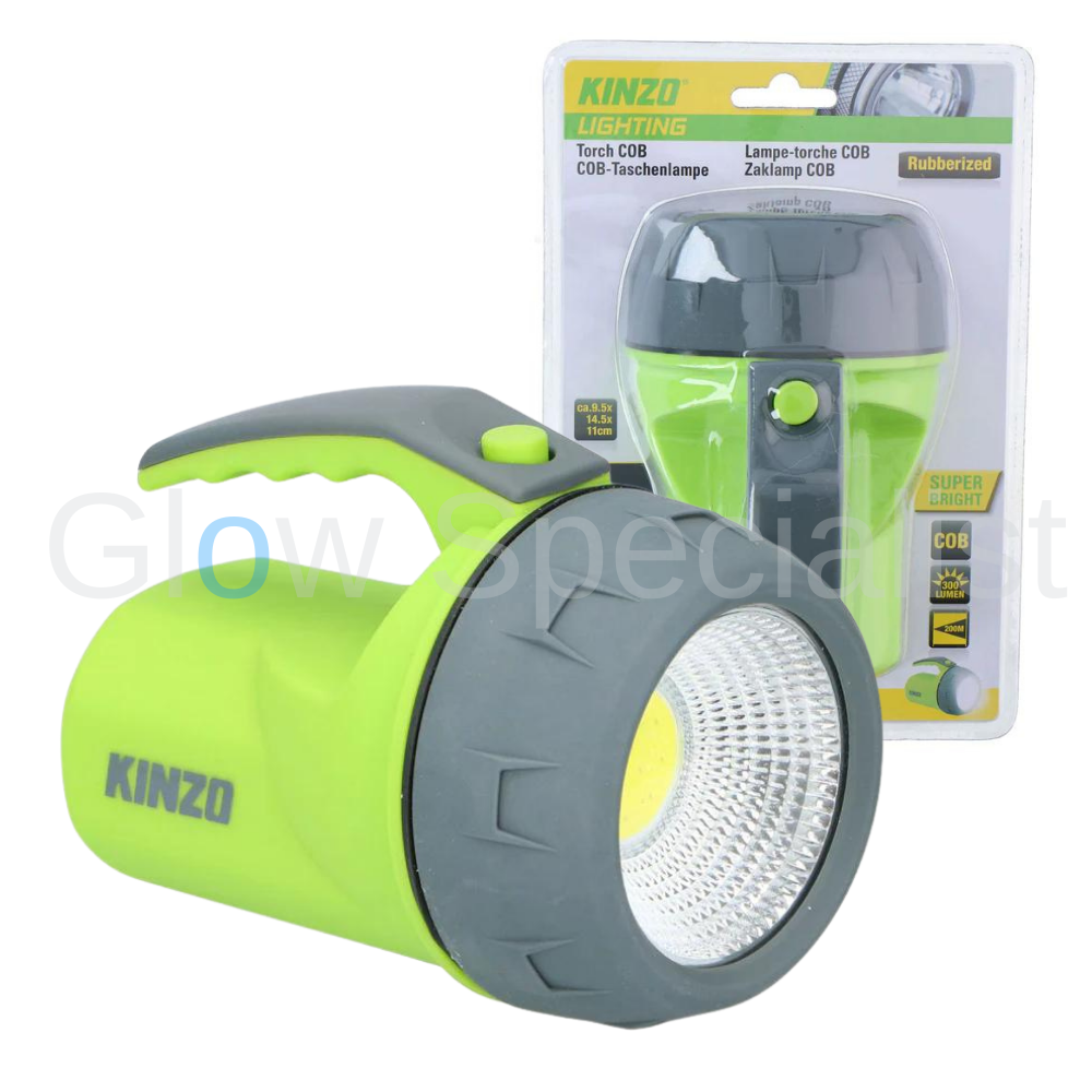 KINZO COB FLASHLIGHT - 3 W - 300 LUMEN - Glow Specialist - Glow Specialist
