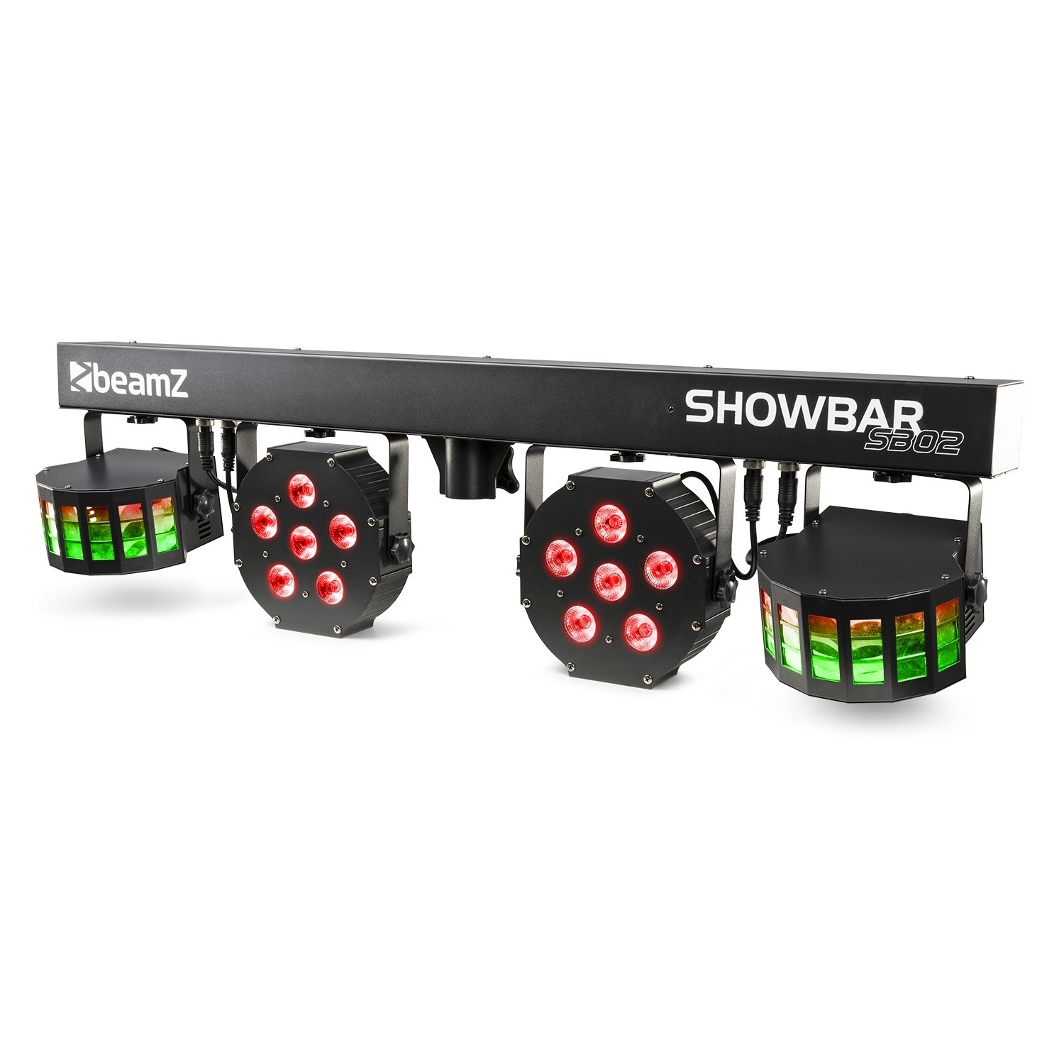BEAMZ SB02 SHOWBAR BATTERY 2X DERBY AND 2X PAR - Glow Specialist