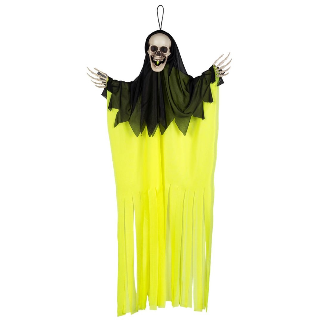 UV HALLOWEEN FIGUUR - SKELET - NEON KLEUR - 90 CM - Glow Specialist ...