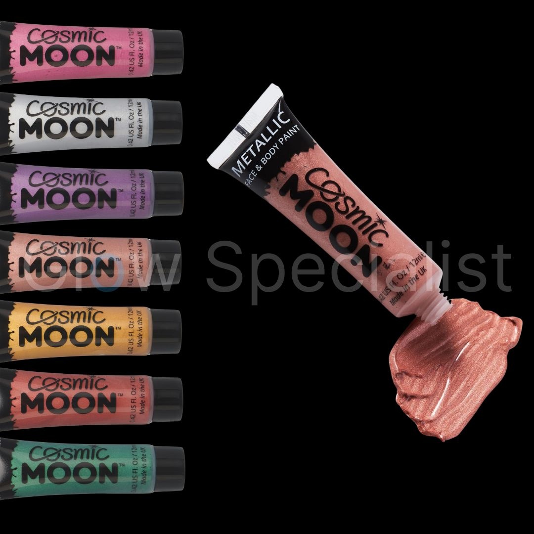 FACE & BODY PAINT - METALLIC - COSMIC MOON - 12 ML - Glow Specialist