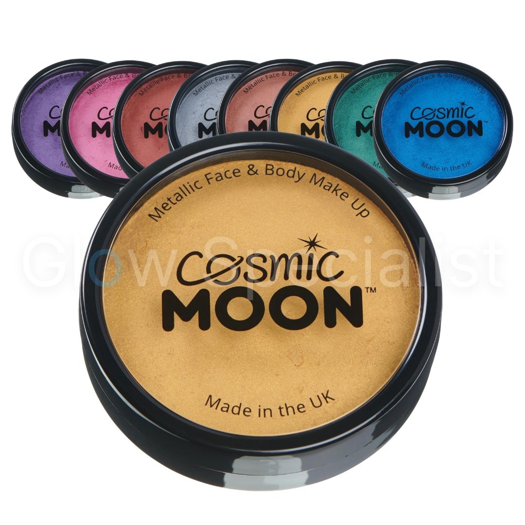 METALLIC PRO FACE PAINT CAKE POT - COSMIC MOON - 36 GR - Glow Specialist