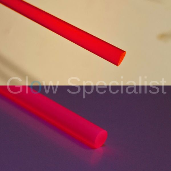 Acrylic - Blacklight rod (6 mm) - Glow Specialist - Glow Specialist