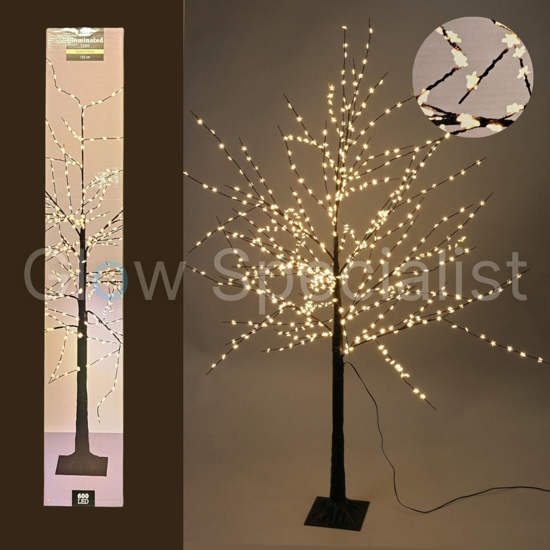 LED BOOM - WARM WIT - STER - 600 LED - 150 CM - IP44 - Glow Specialist