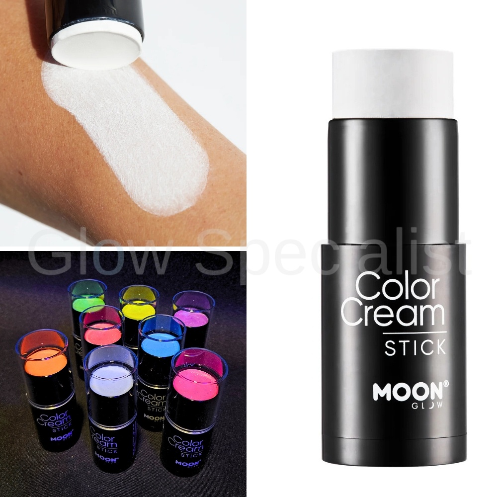 COLOR CREAM STICK - UV / BLACKLIGHT - WIT - Glow Specialist - Glow ...