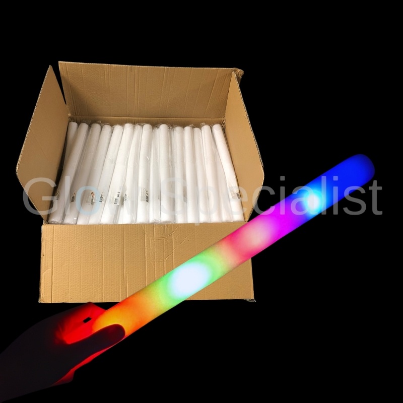 LED FLASHING FOAM STICKS - MULTI COLOR - 200 PIECES - Glow Specialist ...