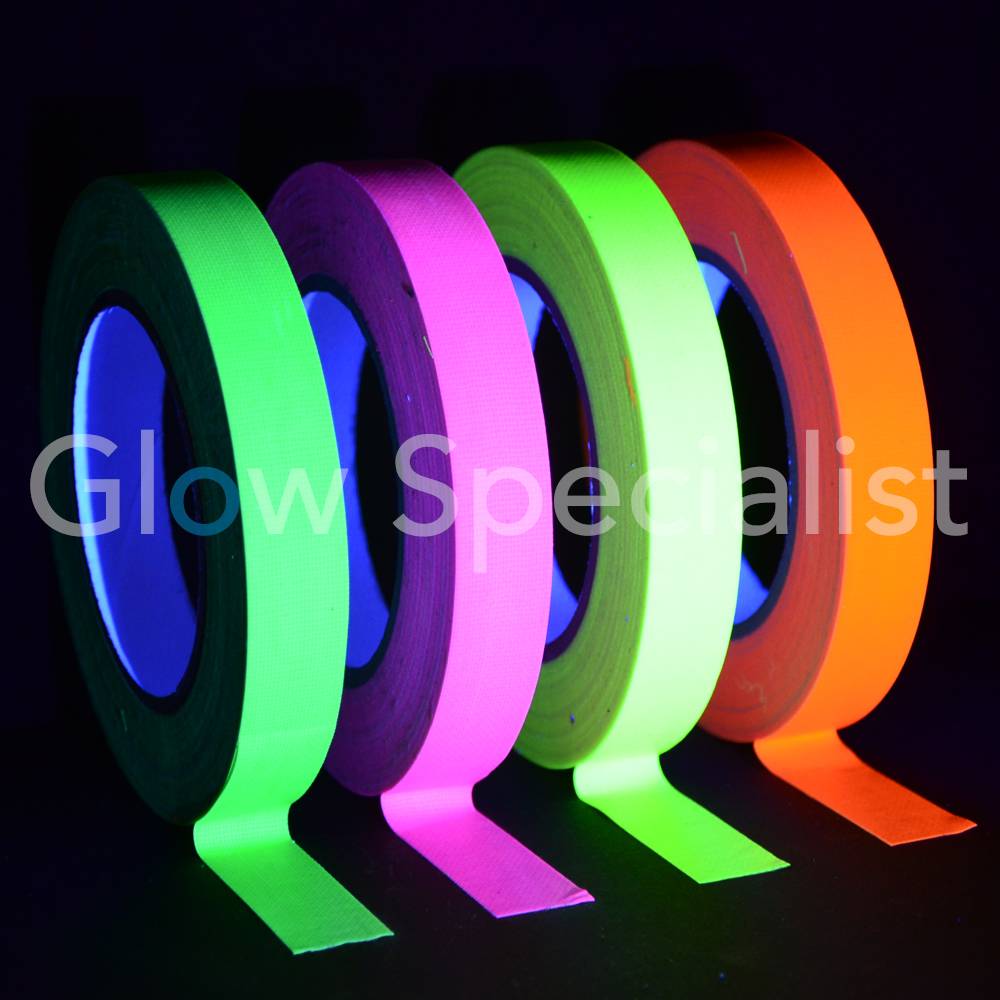 UV / Blacklight Neon Tape - 19 mm x 25 m - Koopt u bij Glow Specialist ...
