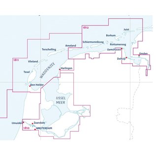 Hydrografische Kaart 1812 - Waddenzee Oost - Watersport Almanak webshop