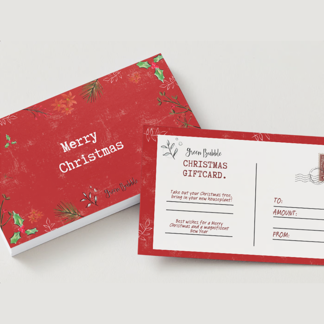 Christmas Gift Card - Green Bubble