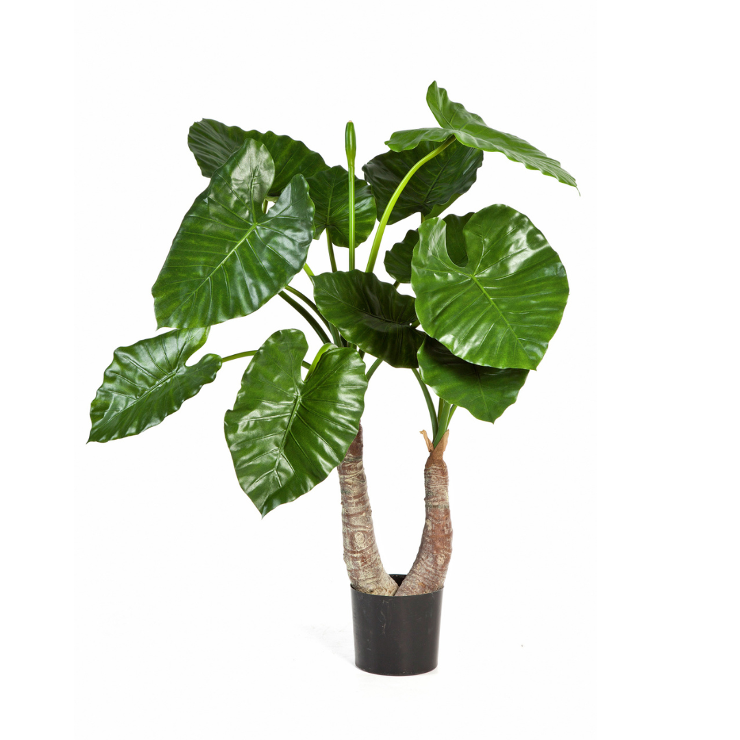 Alocasia Calidora Artificial Plant - 100 cm - Green Bubble