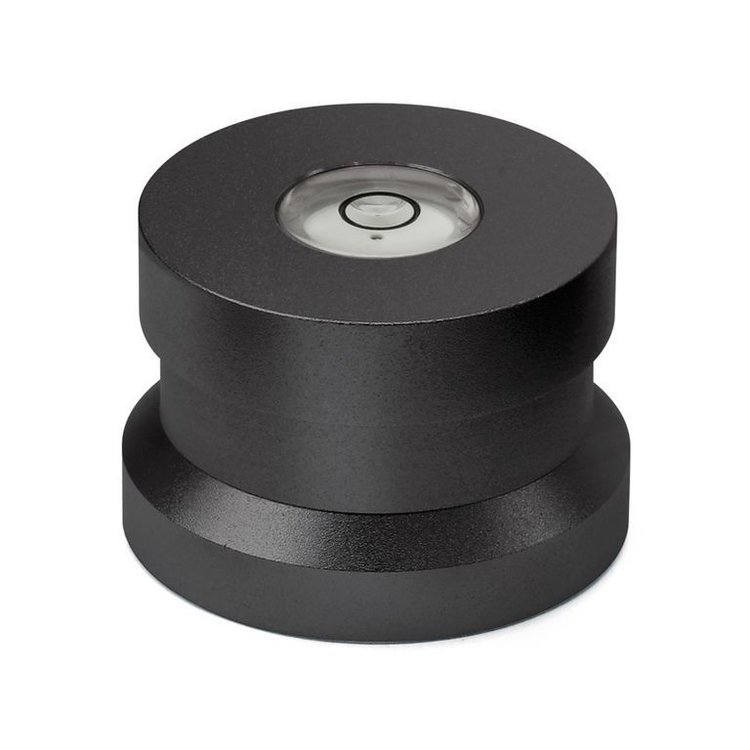 Dynavox Aluminum puck with spirit level (black) - Hi-Stands Webshop!