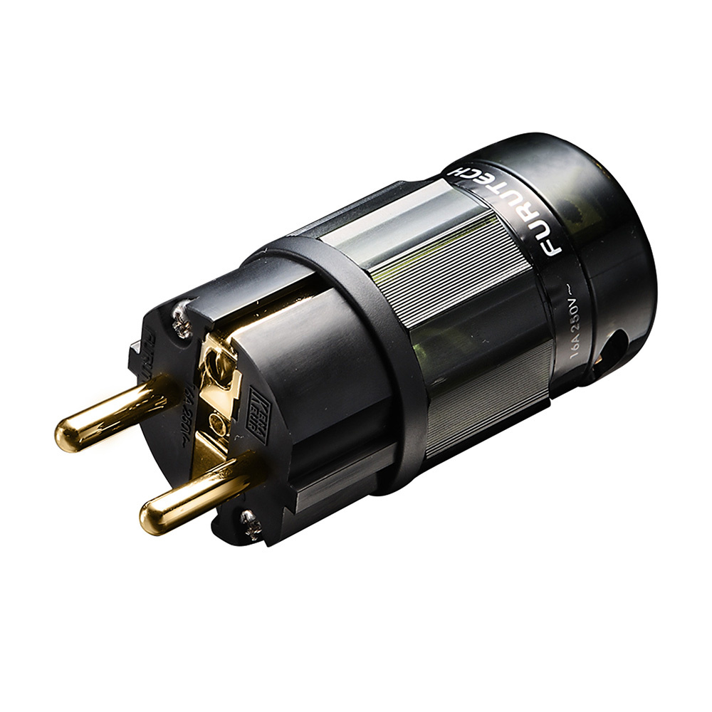 Furutech FI-E38 Gold Fiche Schuko pour Audiophiles - Hi-Stands webshop!