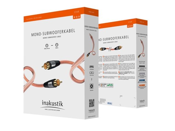 Star Mono-Subwoofer Cable - Hi-Stands Webshop!