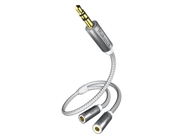 Headphone/Extension Adapter | 3,5 | White/Silver - Hi-Stands Webshop!