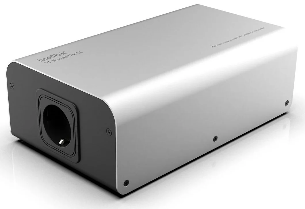 IsoTek V5 Syncro UNI 16 zilver - Hi-Stands webshop!