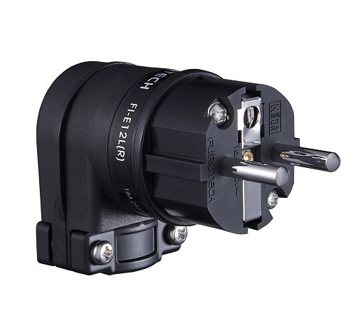 Furutech FI-E12L (Rhodium) Schuko Plug – High-End Angled Connector - Hi ...