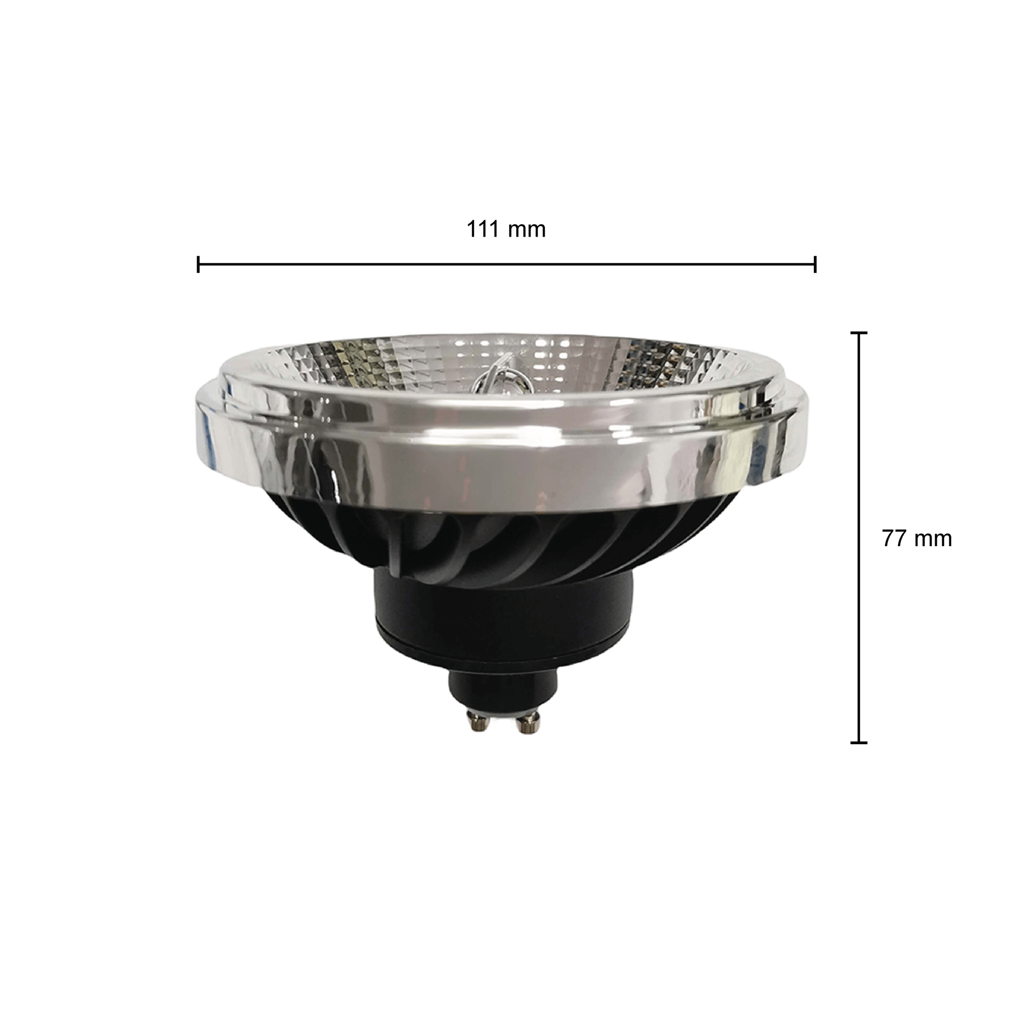 GU10 AR111 LED Spot | Dimbaar | 15 Watt | CRI90 - Ledlampaanbiedingen.nl