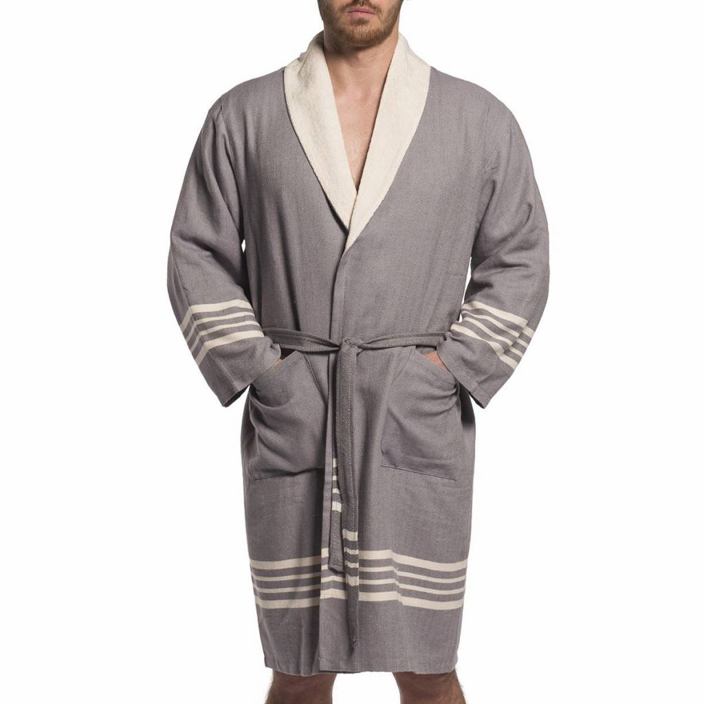 Hamam badjas met fijne badstof zijde. Bekijk alle kleuren ...
