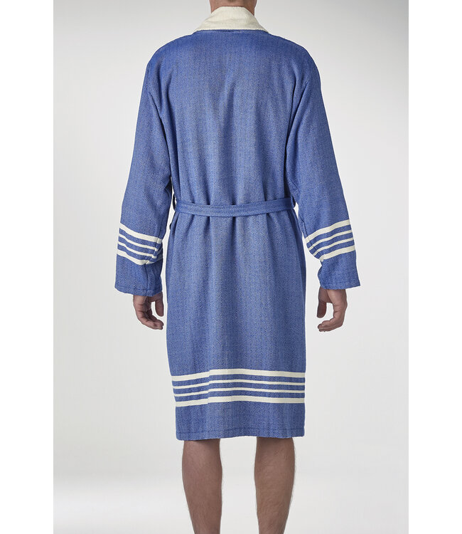 Omhul jezelf in de sauna/wellness in deze heerlijk luxe badstof badjas ...