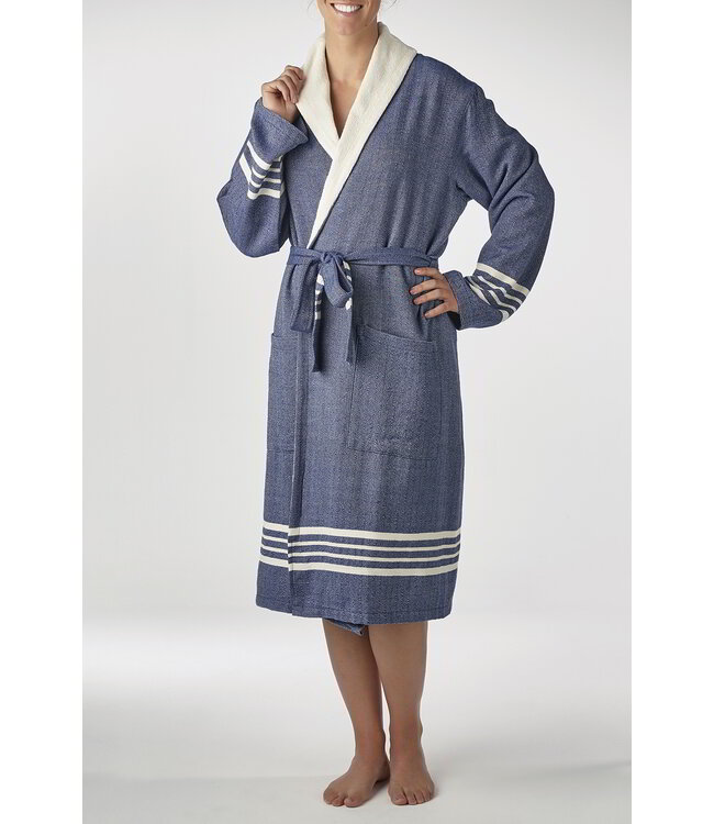 Omhul jezelf in deze heerlijk zachte badstof badjas. Ideaal voor sauna ...