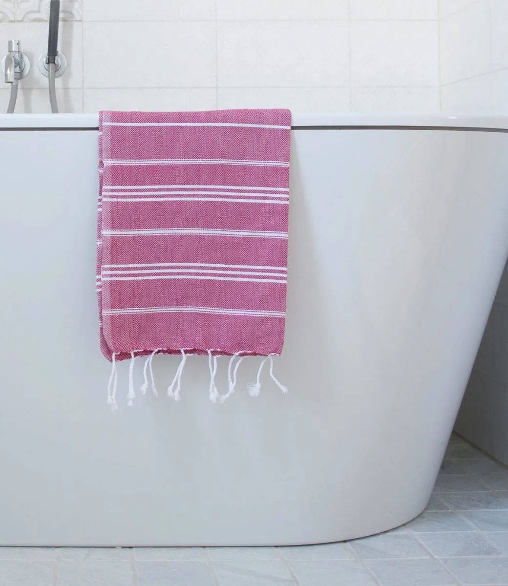 Cerise hamam handdoek kopen? Die bestel je voordelig bij Hamamdoeken ...