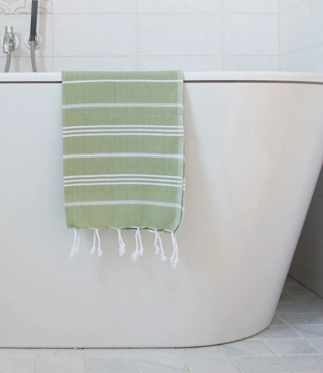 Mosgroene hamam handdoek kopen? Die bestel je voordelig bij Hamamdoeken ...