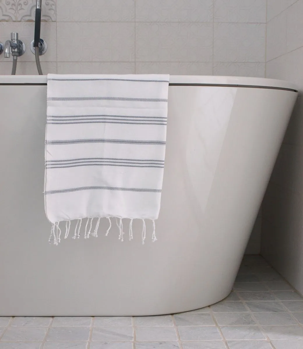 Grijze hamam handdoek kopen? Die bestel je voordelig bij Hamamdoeken ...
