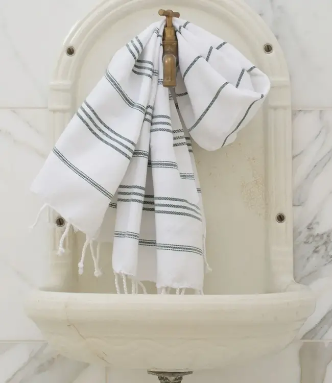 Hamam Handdoek Dennengroen 100x50cm | Luxe & praktisch - Hamamdoeken.com